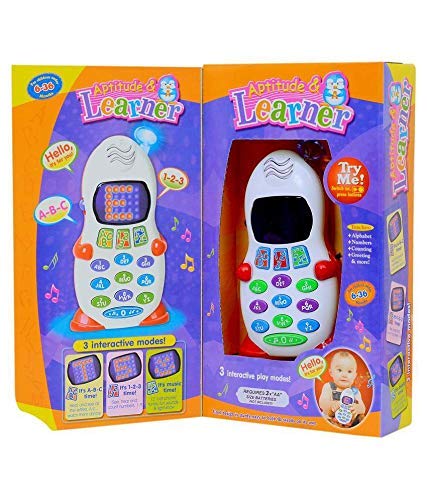Buy Little Buddy Baby Phone Toy for 1 2 3 Year Old with Light, Music ...