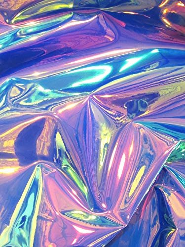 Amazon.com: DuroLast™ Holographic Multi-Color Chrome Vinyl Fabric by ...