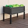 Amazon.com: BIVODA Small HDPE Raised Garden Bed, Elevated Planter Box ...