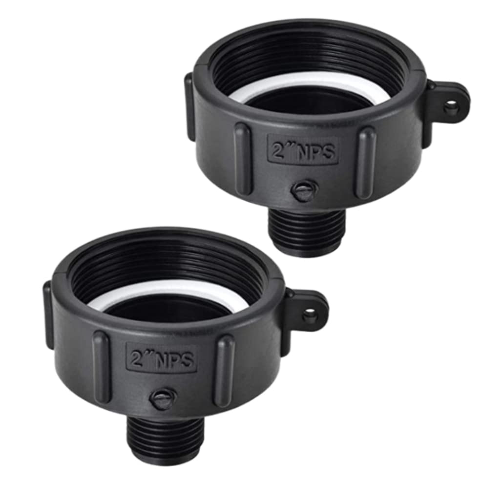 Buy 2"NPS IBC Tote Adapter, Hose Tap Connector,2 Pieces 275 330 G IBC ...