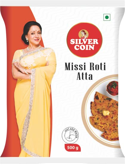 Silver coin Missi Roti Atta500gm (Pack of 4) : Amazon.in: Grocery ...