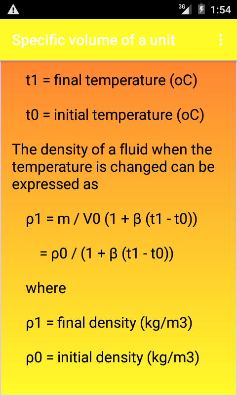 Specific Volume