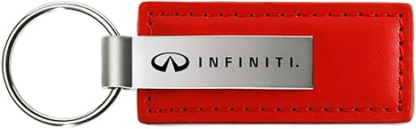 Amazon.com: Infiniti Red Leather Car Key Chain : Automotive