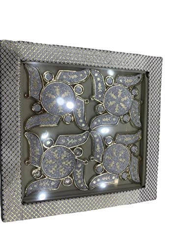 Silver Swastik Design Multipurpose Jewellery Box Pack of 2 : Amazon.in ...