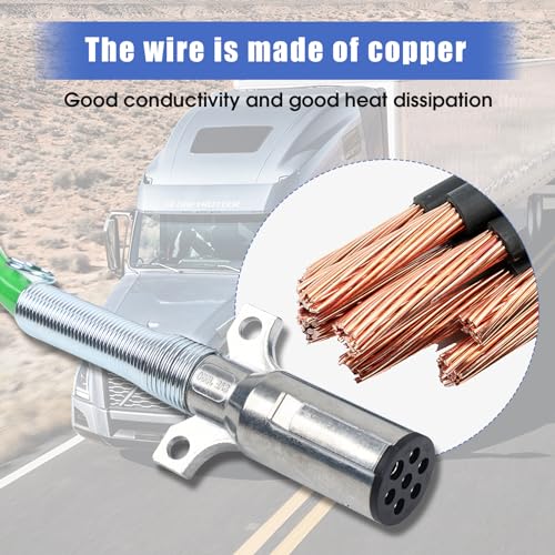 Snapklik.com : FLYCLE Semi Truck Air Lines Kit, 15FT 3 In 1 ABS & Power ...