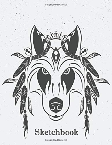 Sketchbook Wolf Artist Design Practice Drawing Paint Write Doodle 8 ...