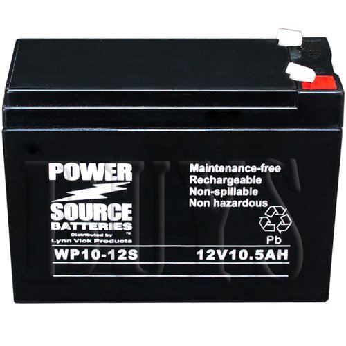 WP10 – 12S Sealed AGM 12 Volt 10,5 Ah Slim, 10 Ah Fuente de energía ...