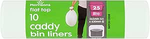 Amazon.com: Bio Caddy Bin Liners Flat Top, 25 Litre