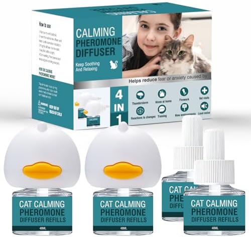 Amazon.com : Cat Calming Diffuser 4 in 1 Multicat Calming Pheromones ...