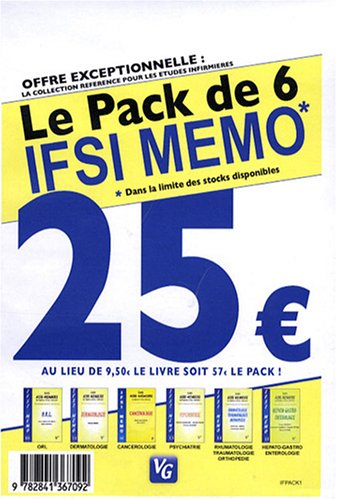 Pack IFSI Mémo en 6 volumes : Tome 10, ORL ; Tome 11, Dermatologie ...