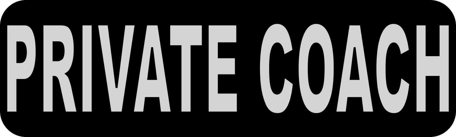 Amazon.com: StickerTalk Private Coach Vinyl Sticker, 10 inches by 3 ...