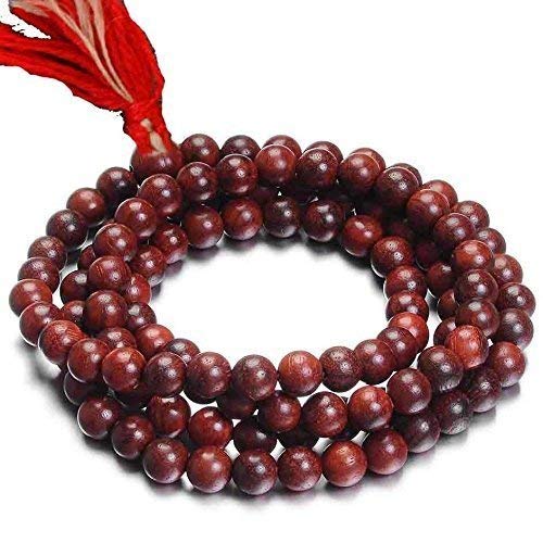 VIDEH Red Sandalwood Maala Rosary Lal Chandan Jaap / 108 Beads Holy ...