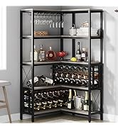 Amazon.com: Tribesigns Large Corner Wine Rack, 5-Tier L Shaped ...