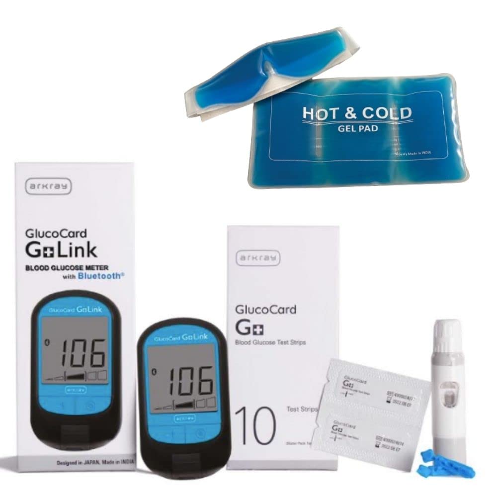 Buy Arkray Bluetooth Blood Glucose Monitor Glucocard G+ Link | 10 ...