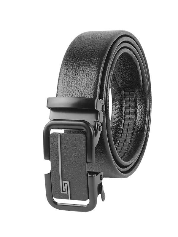 Buy SAZARA Men Leather Auto Lock Buckle Belt at Amazon.in