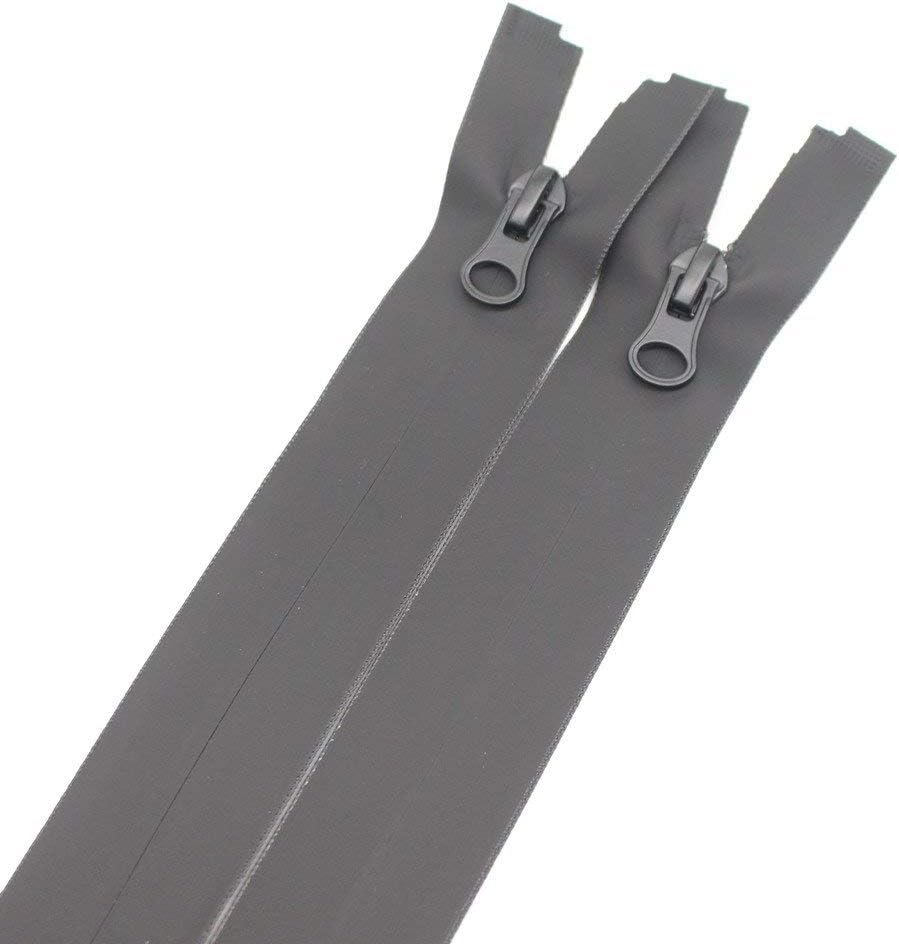 Amazon.com: Meillia 2PCS 28 Inch Waterproof Zippers Black #5 Separating ...