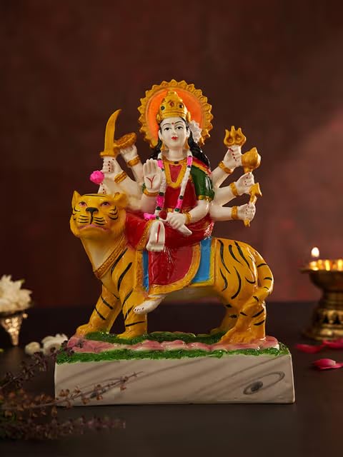 Buy SADHAVI Goddess Maa Durga Devi Idol Statue - 21 cm | MATA Rani ...