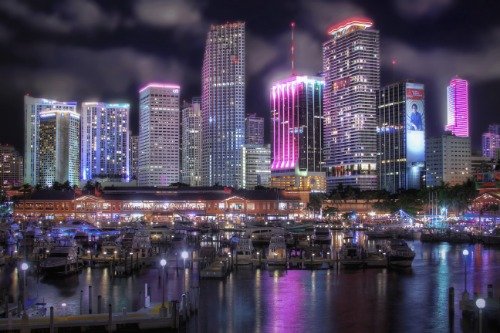 Miami Skyline Facebook Cover