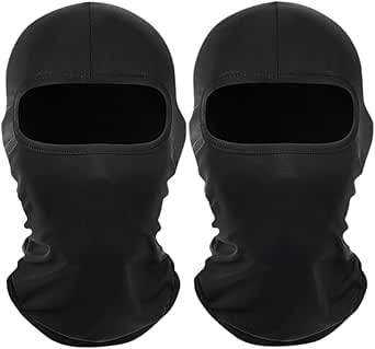 Black Balaclava Ski Mask Head Mask Full Face Mask Windproof Sun UV ...