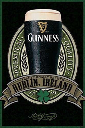 Guinness Beer Dublin Ireland Traditional Quality 36x24 Advertising Art ...