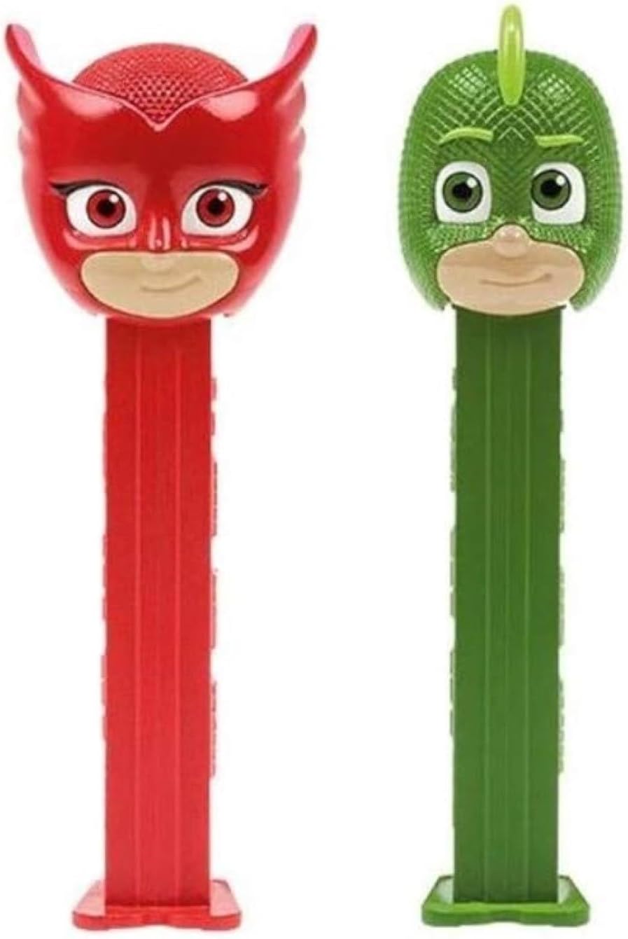 Amazon.com : PEZ PJ Masks Candy Dispenser Set - Owlette, and Gekko Pez ...