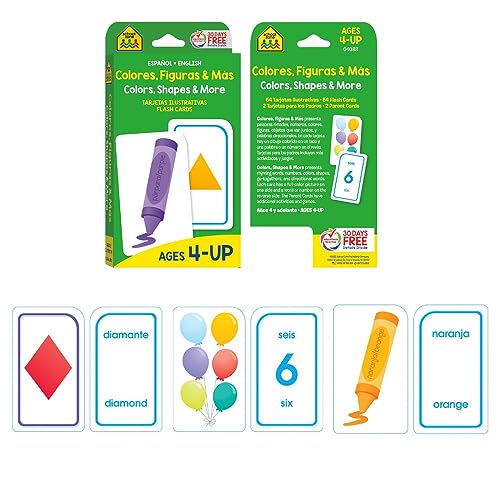 Snapklik.com : School Zone Bilingual Spanish/English Flash Card Set ...
