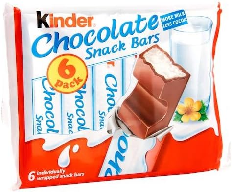 Kinder Chocolate Snack Bars 6 Pack : Amazon.co.uk: Grocery