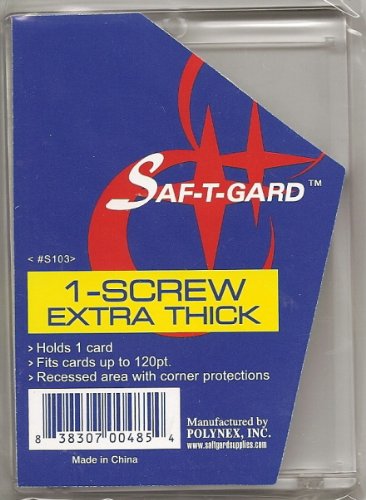(15) Saf-T-Gard Extra Thick Card Size One-Screw Screw-Down Holders ...