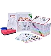 Amazon.com: Division Flash Cards 3rd Grade 4th 5th and 6th – 169 Math ...