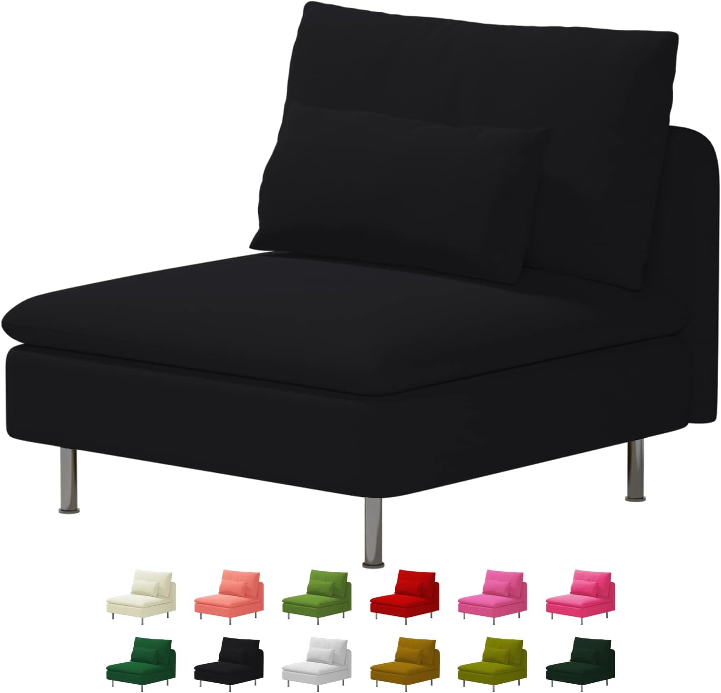 Amazon.com: Custom Made Soderhamn 1 Seater Sofa Velvet Replacement ...