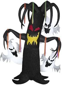 Airblown Inflatable - Halloween Animated Black Haunted Tree & Ghosts ...