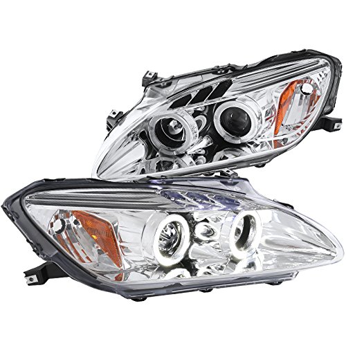 Spec-D Tuning 2LHP-S2K04-TM Honda S2000 Dual Halo Led Chrome Projector ...