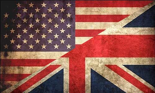 Old British And American Flag Combined British American Flags Together