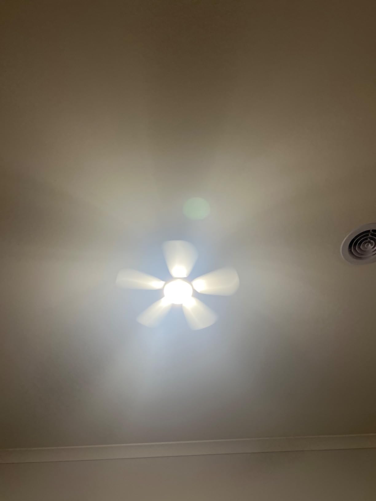 Gliztech Socket fan light 50CM with B22 Base Extension, LED Light ...