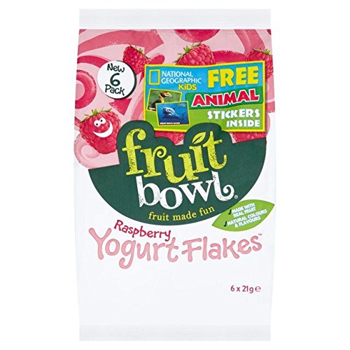 Amazon.com : Fruit Bowl Yogurt Raspberry Fruit Flakes - 5 x 25g ...