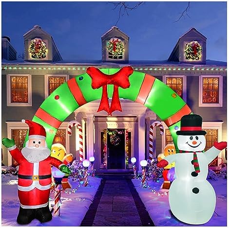 Heipigo 20FT Inflatable Santa Claus Outdoor with LED Lighted, Giant ...
