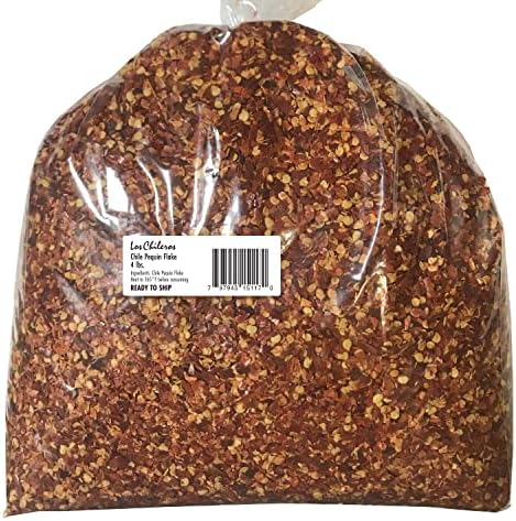 Amazon.com : Los Chileros Chile Pequin Flake, Bulk, Bulk bag, 4lb (Pack ...