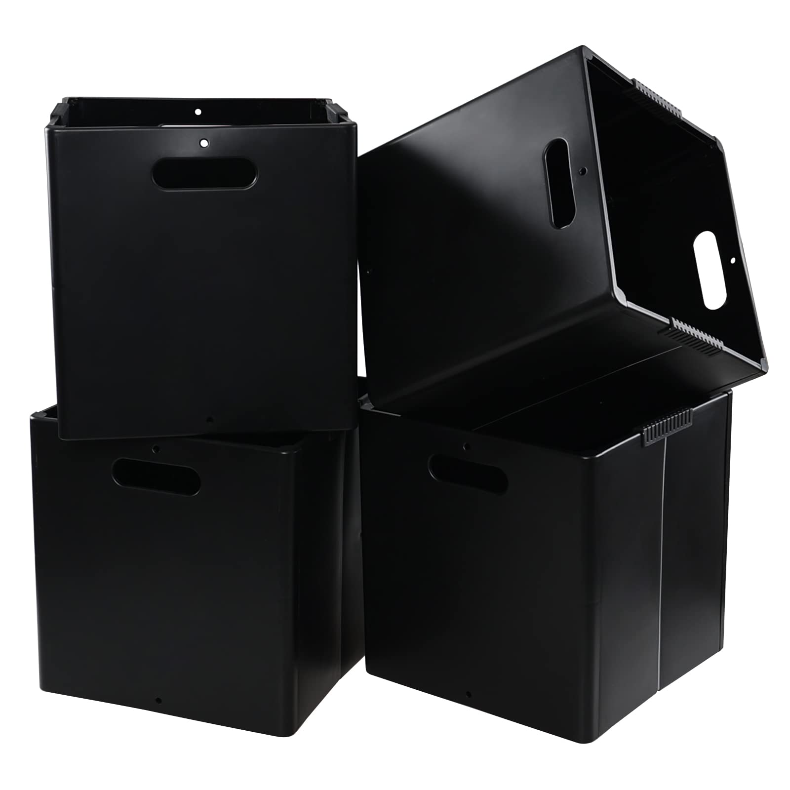 Amazon.com: Uumitty Plastic Storage Cube with Handles, Foldable Baskets ...