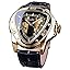 Amazon.com: Winner Fashion Mechanical Wrist Watch Triangle Racing Dial ...
