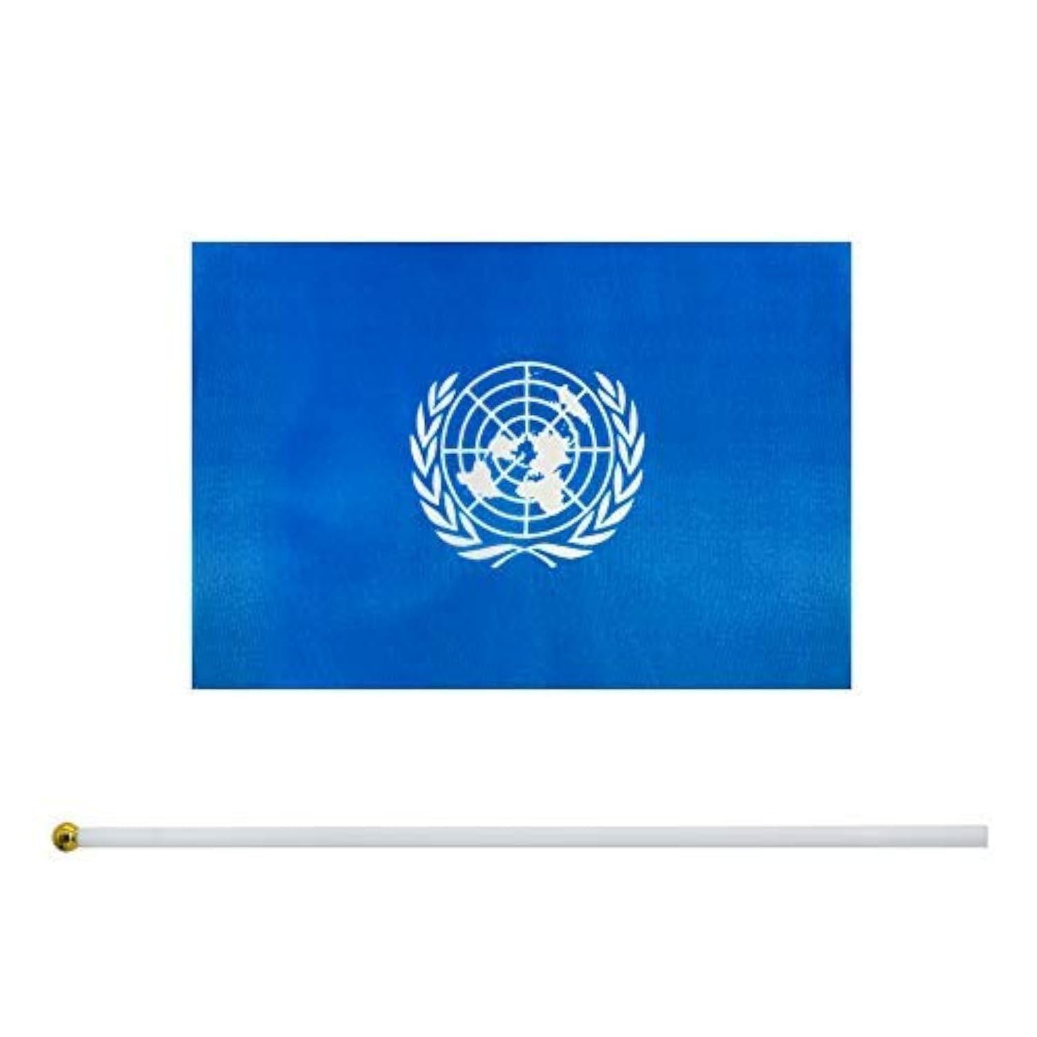 Amazon.com: 50 Pack Hand Held Small Mini Flag United Nations Flag UN ...