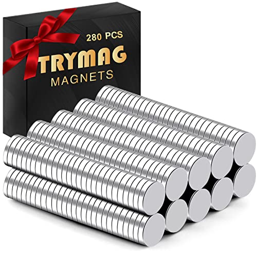 TRYMAG Magnets, 280Pcs Small Strong Neodymium Magnets Tiny Rare Earth ...