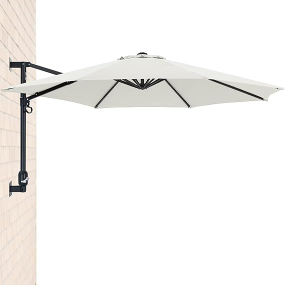 Amazon.com : ABCCANOPY Patio Umbrella 10FT - Wall Mount Outdoor Hanging ...