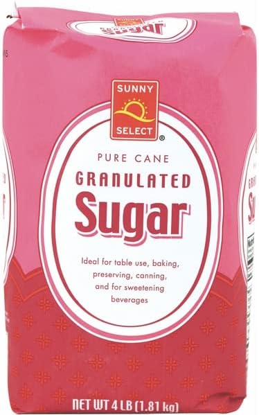Amazon.com: Sunny Select, Granulated Sugar, 4 LB : Grocery & Gourmet Food