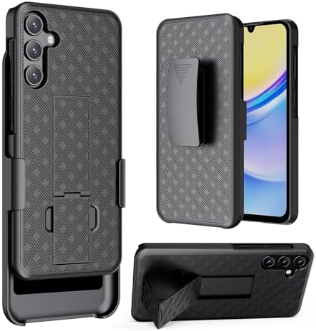 Amazon.com: for Samsung Galaxy A15 5G Case with Belt Clip - Holster + Cover Phone Case for ...