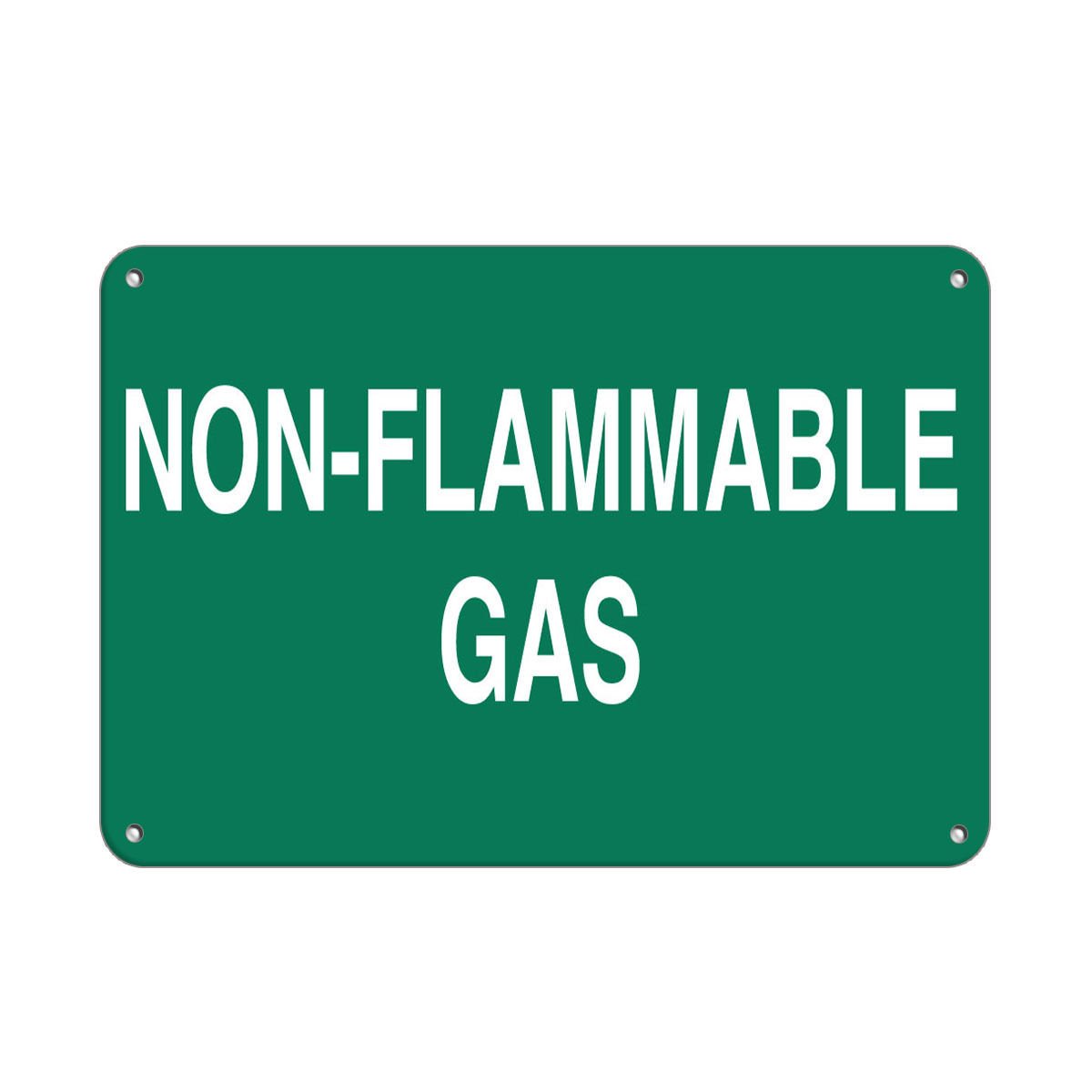 Non Flammable Gas Green Hazard Sign Flammable Label Decal Sticker ...