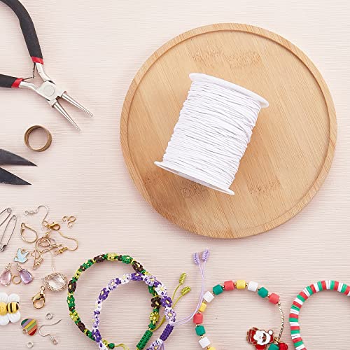 UR URLIFEHALL 100 Yards/90m x 1mm White Waxed Cotton Cord Macrame Waxed ...