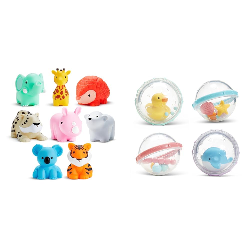 Amazon.com : Munchkin® Wild™ Animal Baby and Toddler Bath Toy Squirts ...