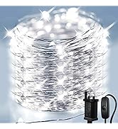 FANSIR String Lights, 23ft 50 Fairy Lights Outdoor Solar Powered Led ...