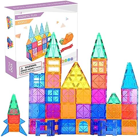 DMG Magnetic Tiles Building Blocks,Clear Magnetic 3D Building Blocks ...