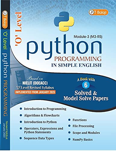 Buy O Level Python Programming 1 Solved Paper Of January 2021 Module 3 3174